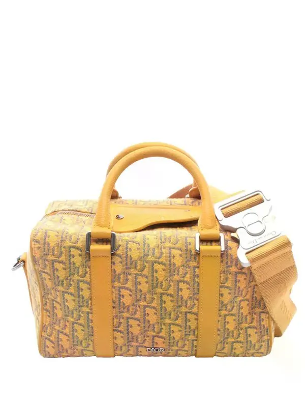 Dior Lingot 26 Oblique Jacquard Satchel - Yellow