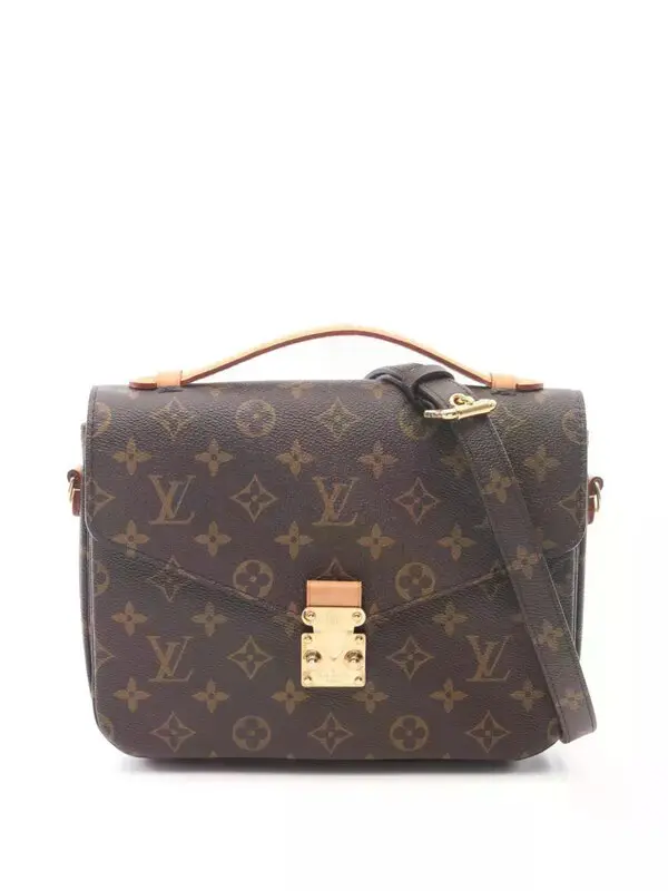 LOUIS VUITTON 2021 Monogram Pochette Metis Satchel - Brown