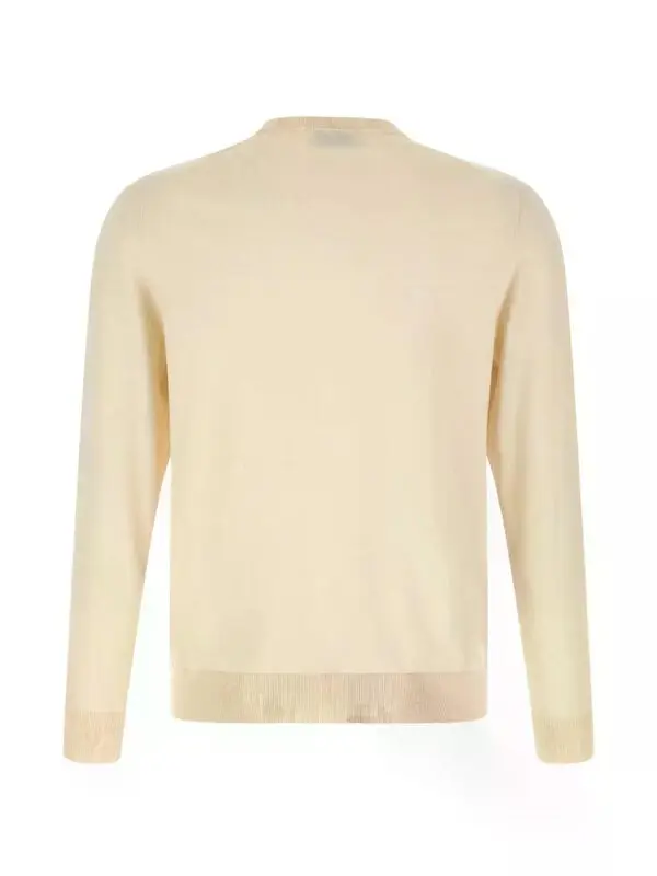 BALLANTYNE Argyle-pattern Crew-neck Sweater - Neutrals