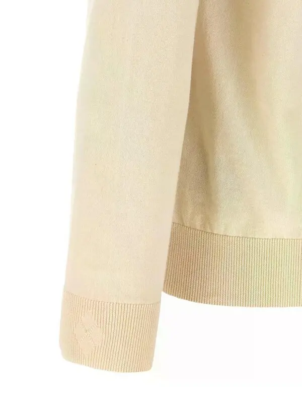 BALLANTYNE Argyle-pattern Crew-neck Sweater - Neutrals