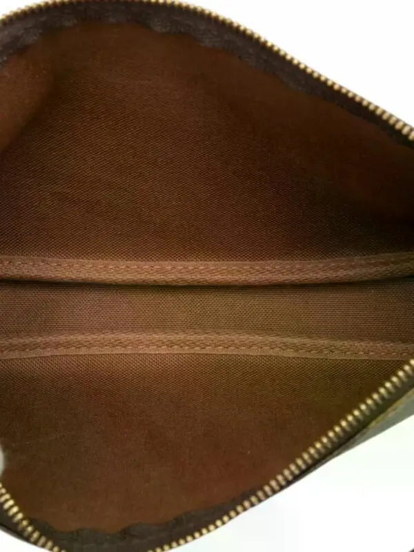 LOUIS VUITTON 2001 Monogram Pochette Accessoires Shoulder Bag - Brown