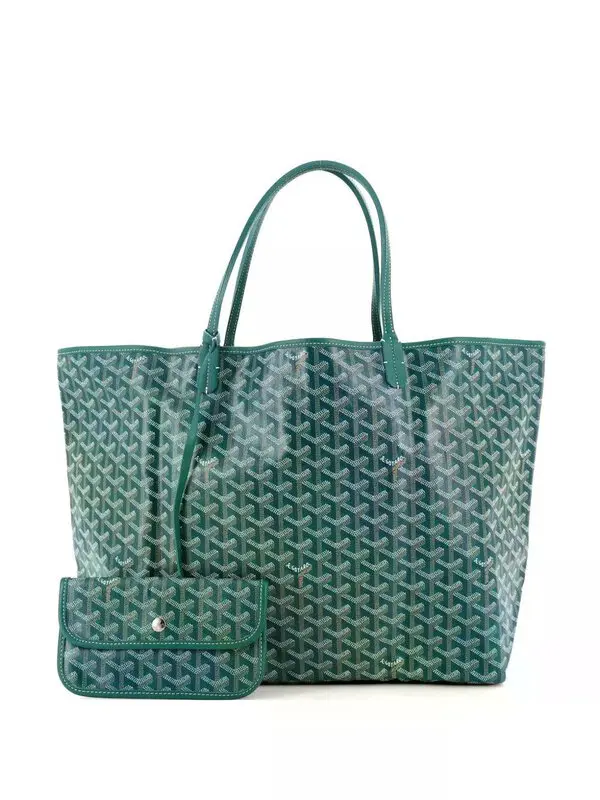 Goyard Saint Louis Coated Canvas Gm Tote Bag - Green