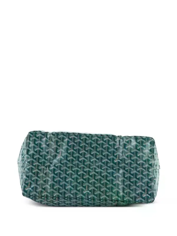 Goyard Saint Louis Coated Canvas Gm Tote Bag - Green