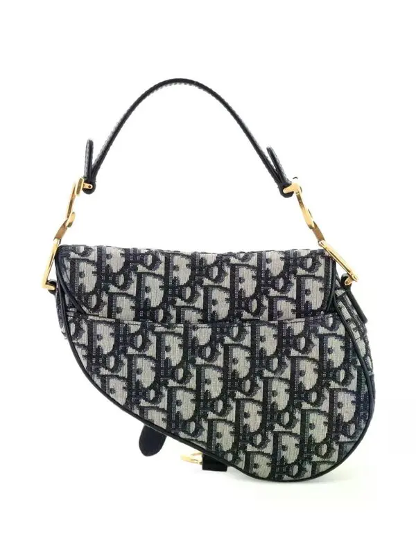 Dior Saddle Handbag Oblique Canvas Mini Shoulder Bag - Blue