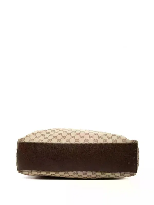Gucci Gg Canvas Web Vertical Tote Bag - Brown
