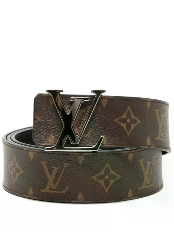 LOUIS VUITTON 2020 Monogram Initiales Reversible Belt - Brown