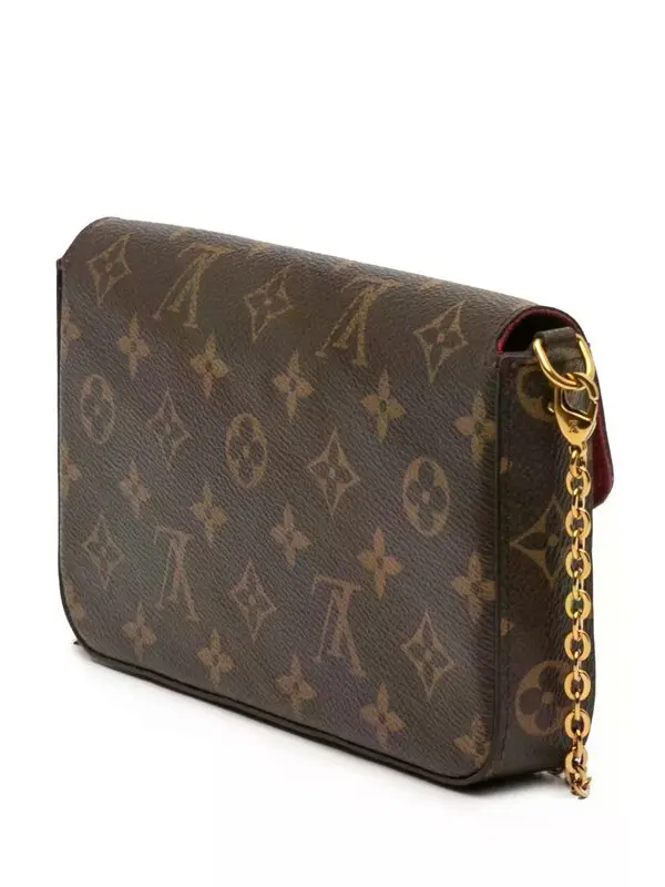 LOUIS VUITTON 2016 Monogram Pochette Felicie - Brown