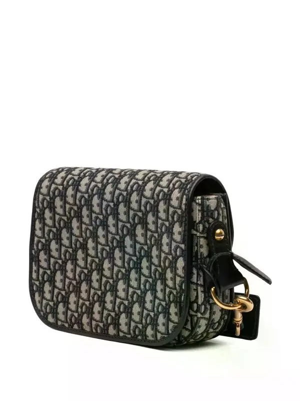 Dior 2018 Oblique Canvas Flap Crossbody Bag