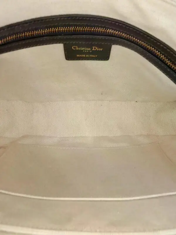 Dior 2018 Oblique Canvas Flap Crossbody Bag