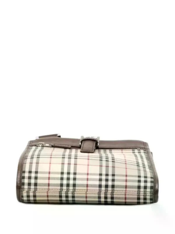Burberry House Check Canvas Crossbody Bag - Brown