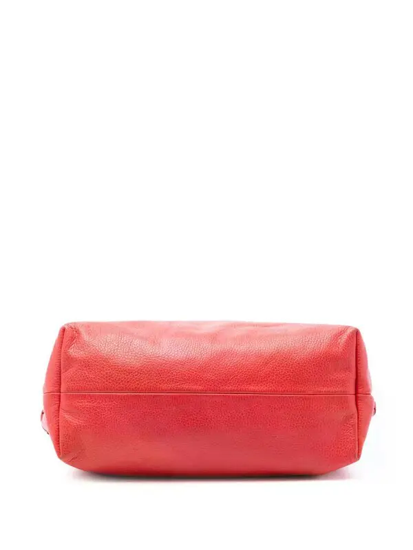 Gucci Leather Bamboo Tassel Tote Bag