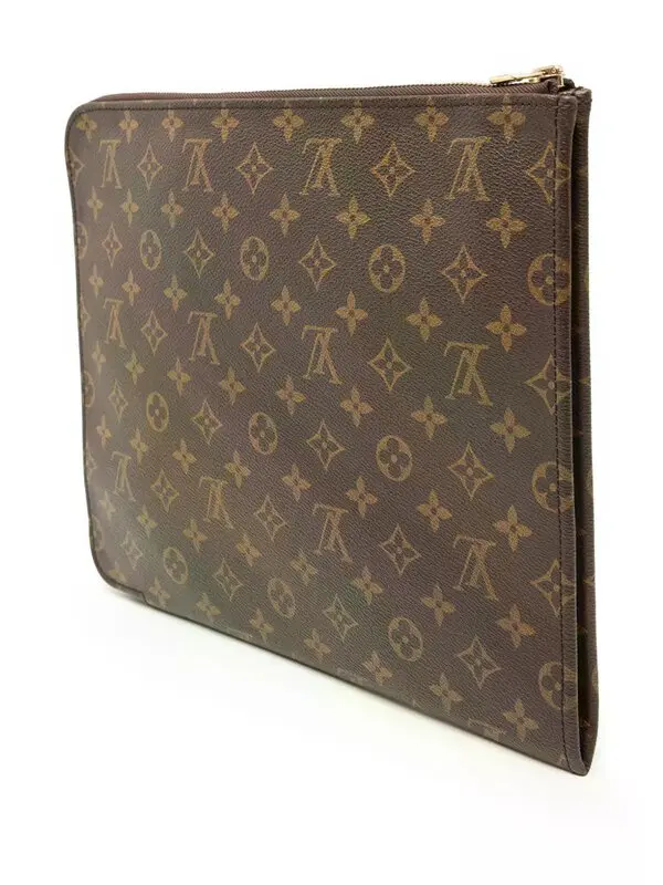 LOUIS VUITTON 1990 Monogram Poche Documents Portfolio 30 Clutch Bag