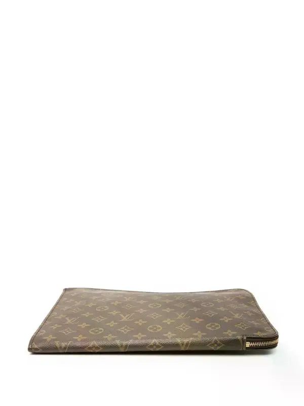 LOUIS VUITTON 1990 Monogram Poche Documents Portfolio 30 Clutch Bag