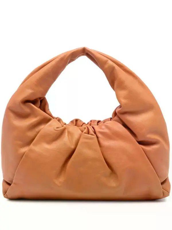 Bottega Veneta 2012-2025 Lambskin The Pouch Shoulder Bag - Brown