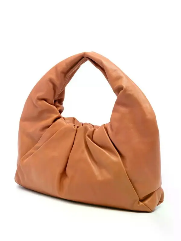 Bottega Veneta 2012-2025 Lambskin The Pouch Shoulder Bag - Brown
