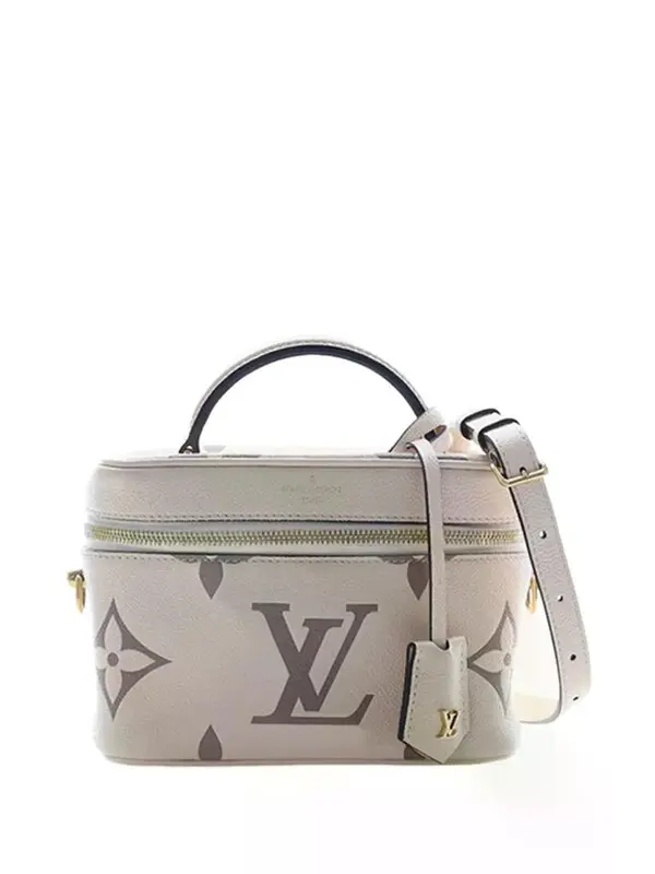 LOUIS VUITTON Bicolor Monogram Giant Empreinte Vanity Pm Satchel