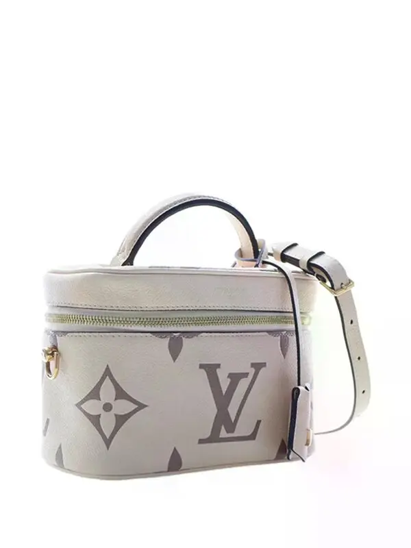 LOUIS VUITTON Bicolor Monogram Giant Empreinte Vanity Pm Satchel