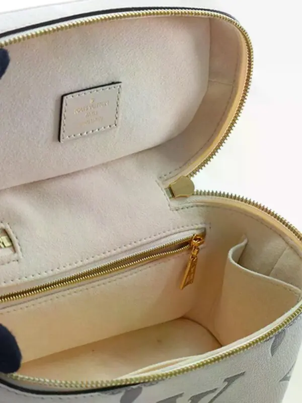LOUIS VUITTON Bicolor Monogram Giant Empreinte Vanity Pm Satchel