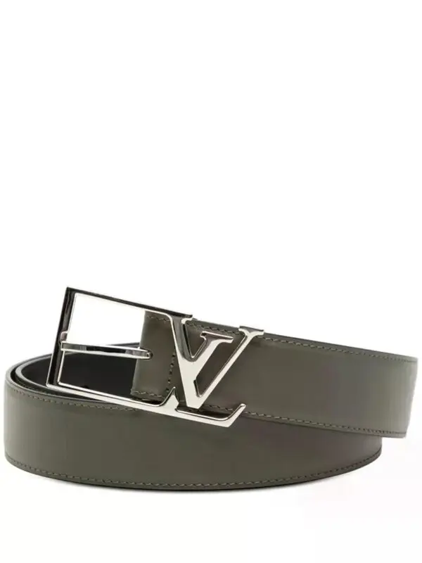 LOUIS VUITTON 2023 Leather Initiales Skyline Belt - Brown