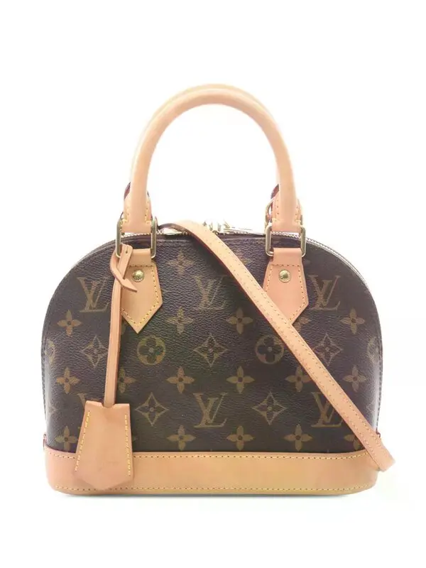 LOUIS VUITTON 2020 Monogram Alma Bb Satchel - Brown
