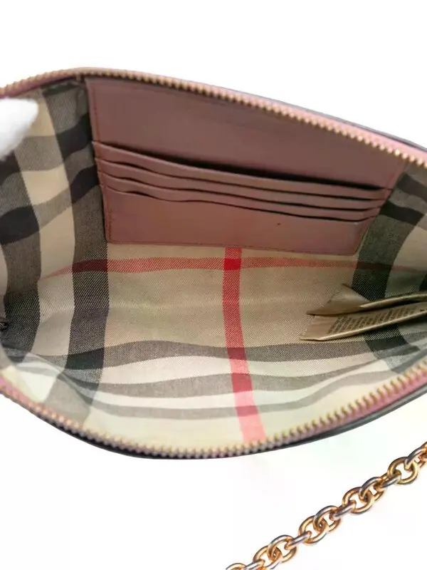 Burberry 2000-2017 Leather Peyton Crossbody Bag - Pink