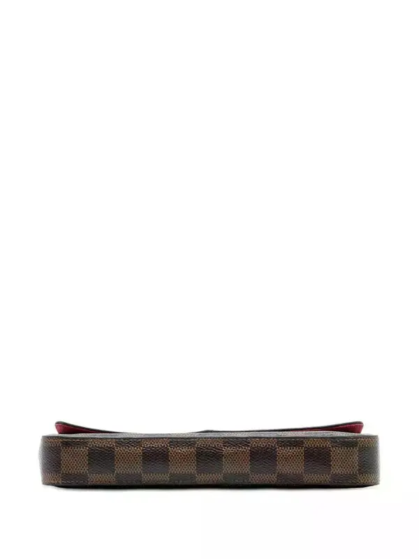 LOUIS VUITTON Damier Ebene Pochette Felicie Crossbody Bag - Brown
