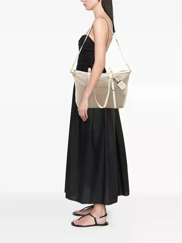 Prada Canapa Logo Satchel - Brown