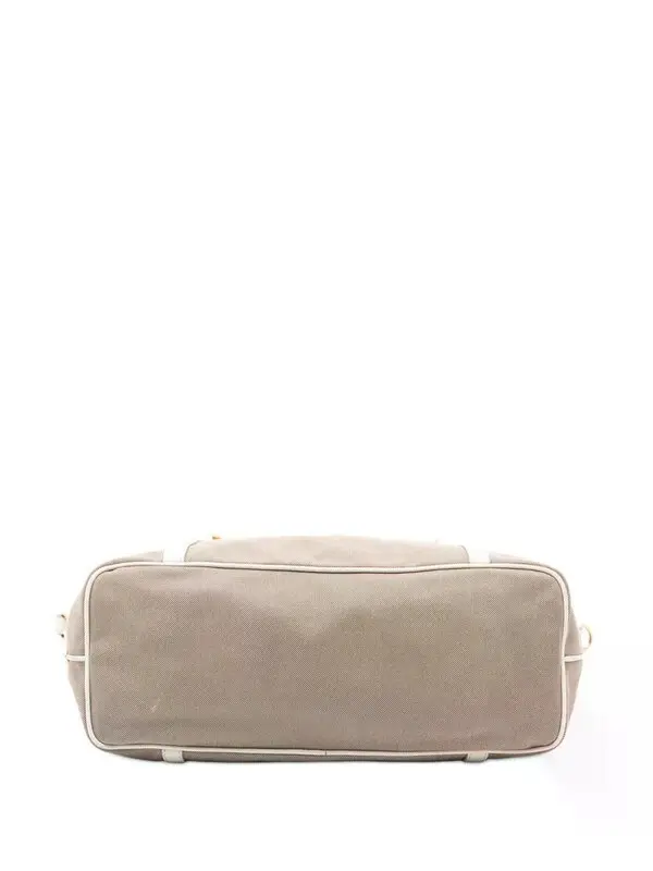 Prada Canapa Logo Satchel - Brown