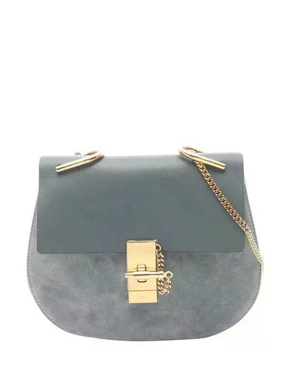 Chloé Small Suede And Calfskin Drew Crossbody Bag