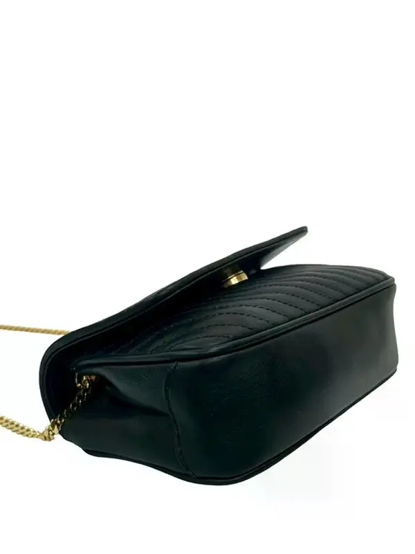 Celine 2008 Quilted Leather Flap Crossbody Bag
