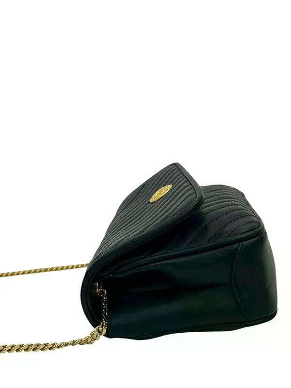 Celine 2008 Quilted Leather Flap Crossbody Bag