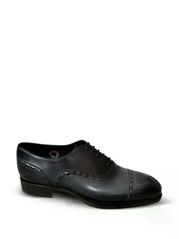 Santoni Ensley Leather Oxford Shoes