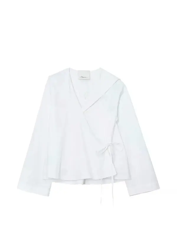 3.1 Phillip Lim Collar Tie Blouse - White