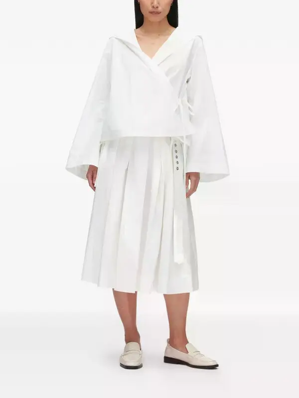 3.1 Phillip Lim Collar Tie Blouse - White