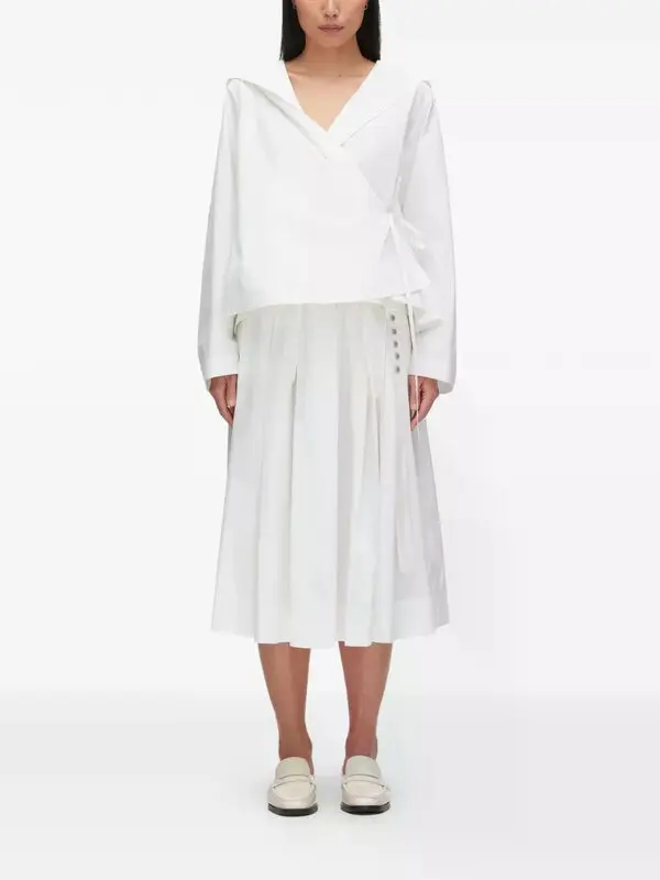 3.1 Phillip Lim Collar Tie Blouse - White