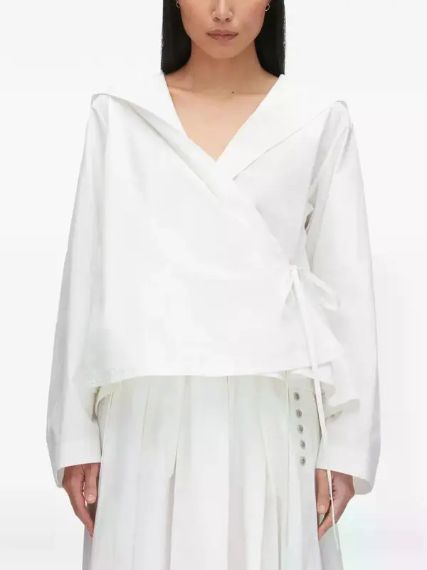 3.1 Phillip Lim Collar Tie Blouse - White