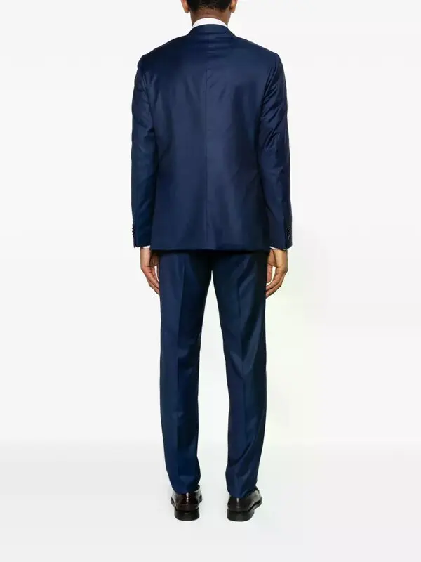 Caruso Peak-lapel Suit - Blue