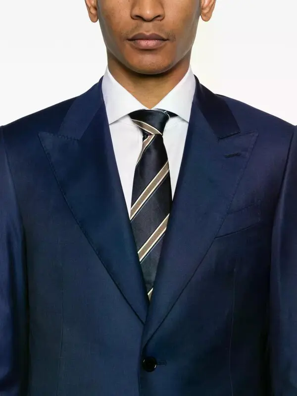 Caruso Peak-lapel Suit - Blue