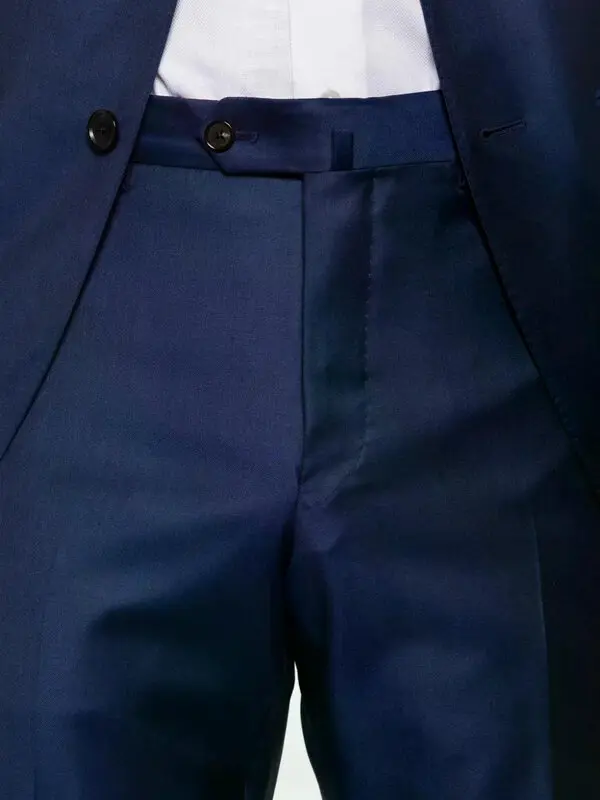 Caruso Peak-lapel Suit - Blue