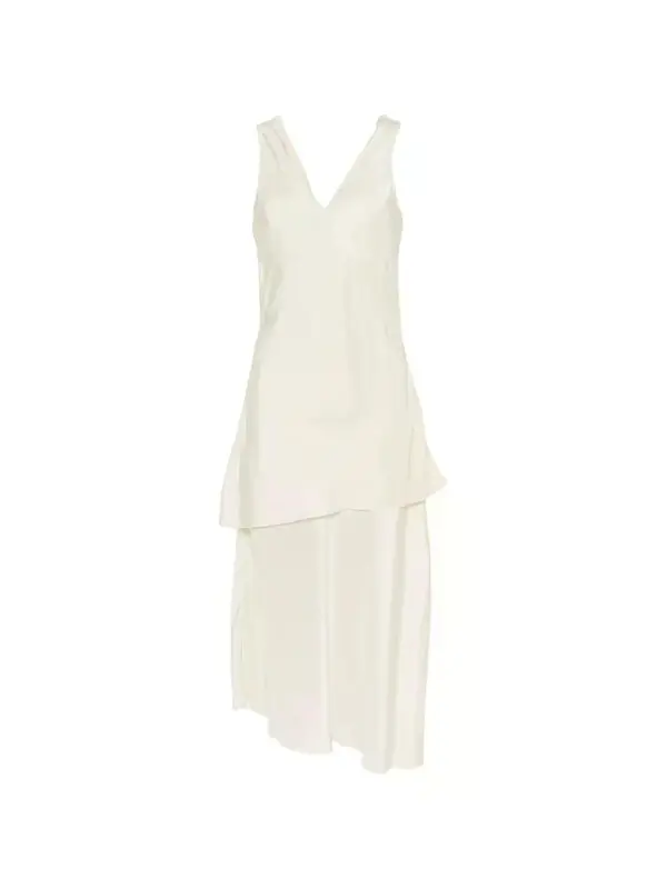 Barena Venezia Nova V-neck Asymmetric Dress
