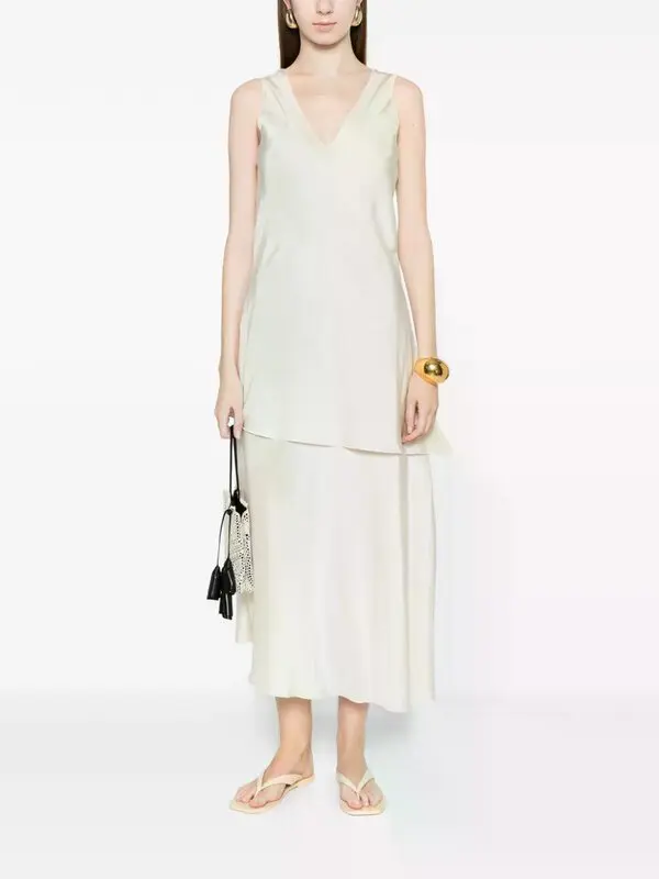 Barena Venezia Nova V-neck Asymmetric Dress