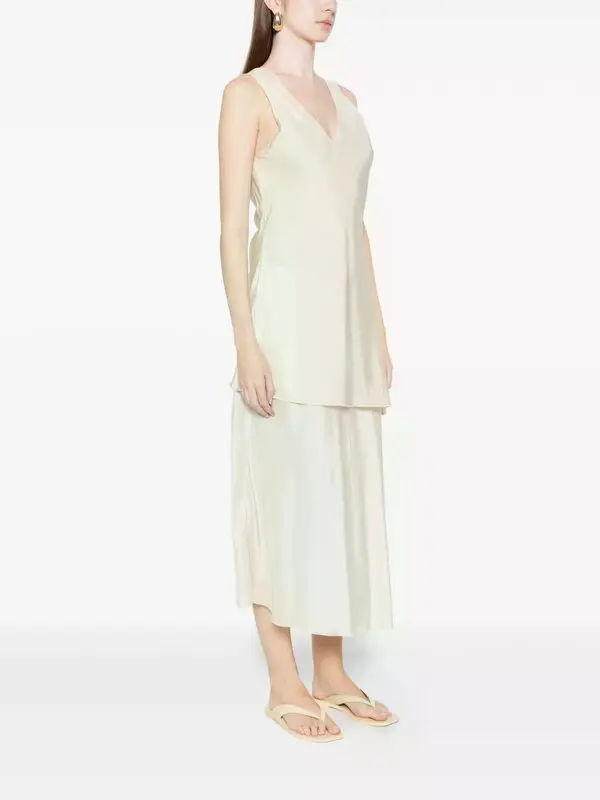 Barena Venezia Nova V-neck Asymmetric Dress