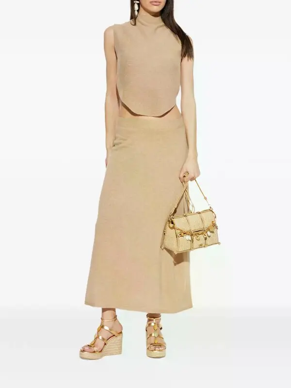 Cult Gaia Infinity Knitted Skirt - Neutrals