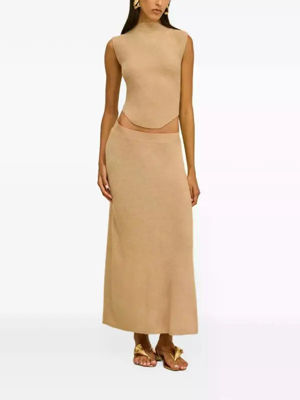 Cult Gaia Infinity Knitted Skirt - Neutrals