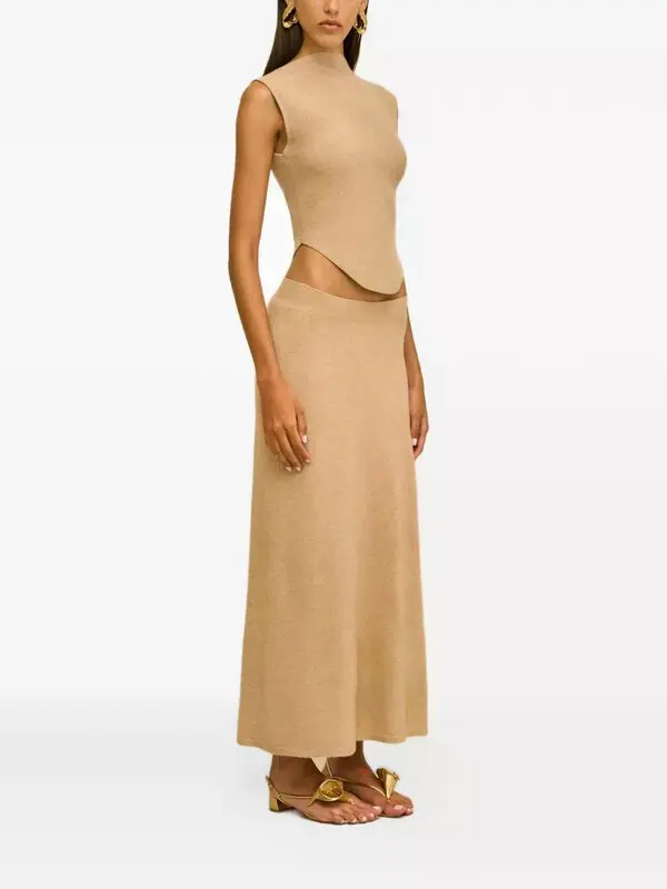 Cult Gaia Infinity Knitted Skirt - Neutrals