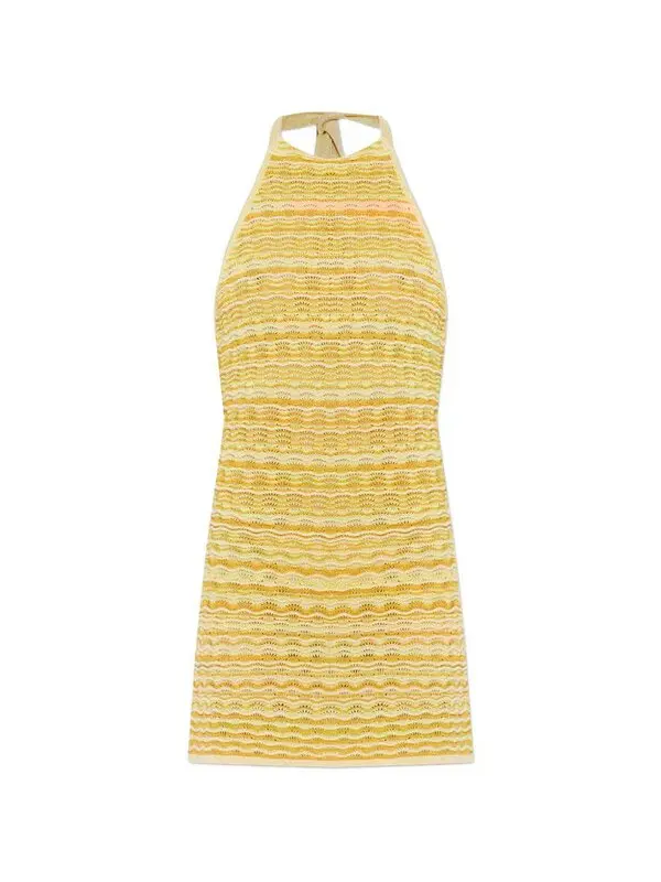 Cult Gaia Erina Knit Mini Dress - Yellow