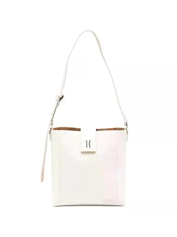 ALVIERO MARTINI 1° CLASSE Logo-detail Bucket Bag - Neutrals