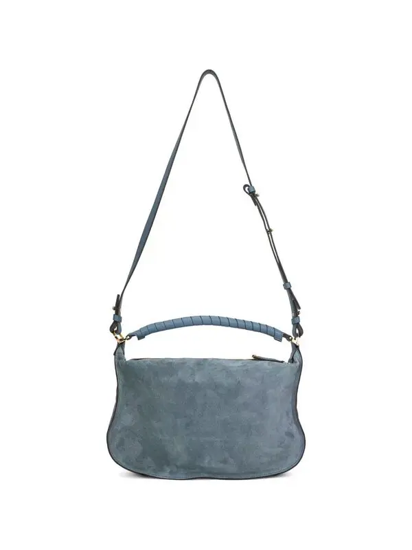 Chloé Small Marcie Leather Shoulder Bag - Blue