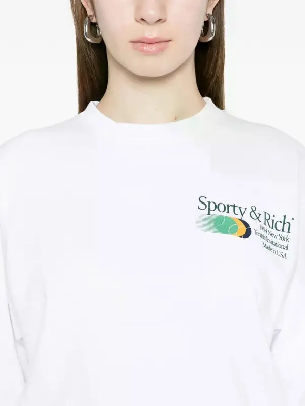 Sporty & Rich Invitational Crew-neck Sweatshirt