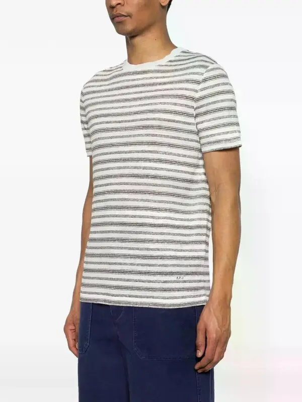 A.p.c. Ray Striped T-shirt - White
